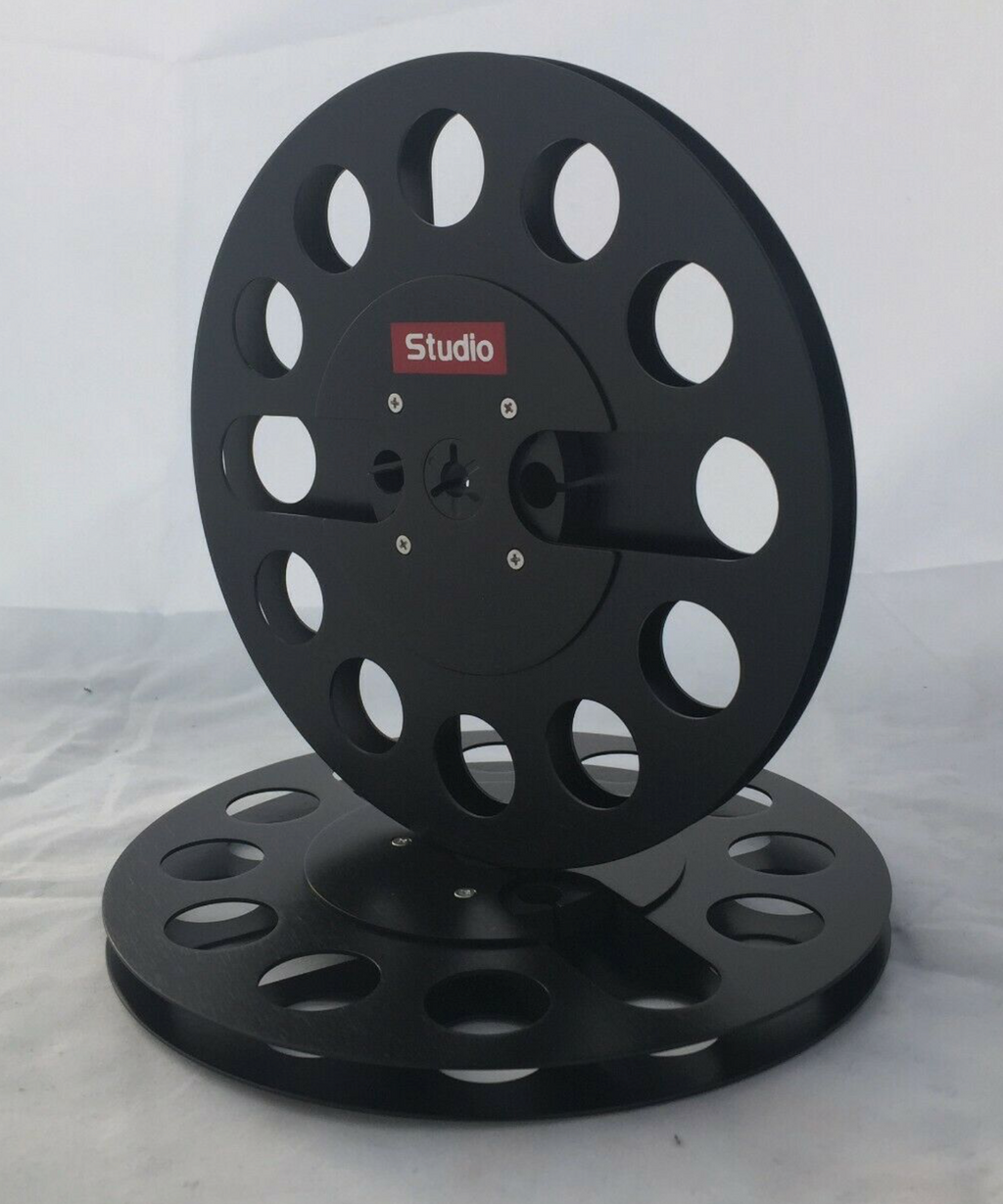 7" Anodized Aluminum metal Reel to Reels - ONE PAIR - Black – ReeltoReelhaven.com