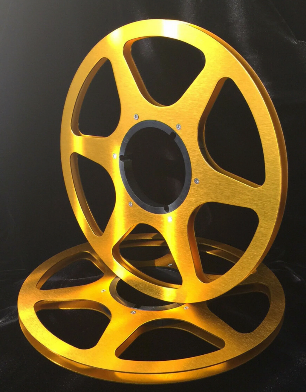 10.5" Anodized Aluminum metal Reel to Reels - ONE PAIR - GOLD ...
