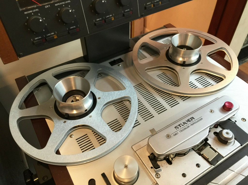 10.5" Anodized Aluminum metal Reel to Reels - ONE PAIR - Silver ...